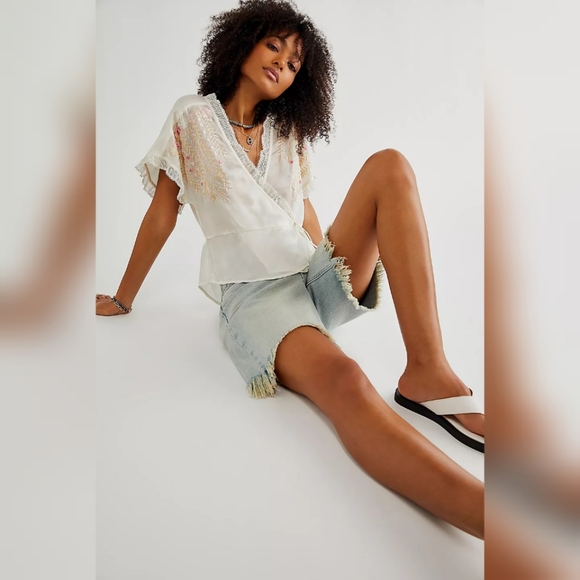 Free People | Tops | Nwt Free People Renee Wrap Top | Poshmark